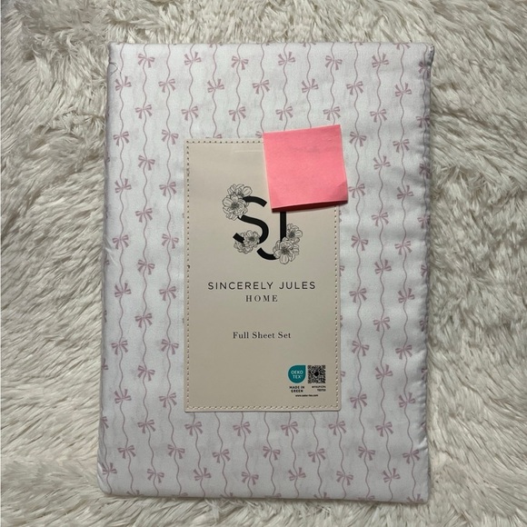 Sincerly Jules | Bedding | Sincerely Jules Pink Bow Sheets Full Sized ...